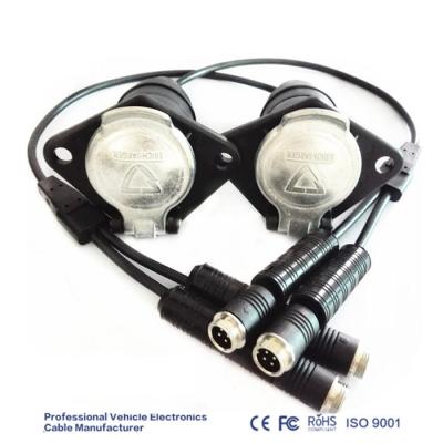 China 7 Pin 8.0MM Trailer Plug Cable Aviation Micro Male Flexible PVC Insulation for sale