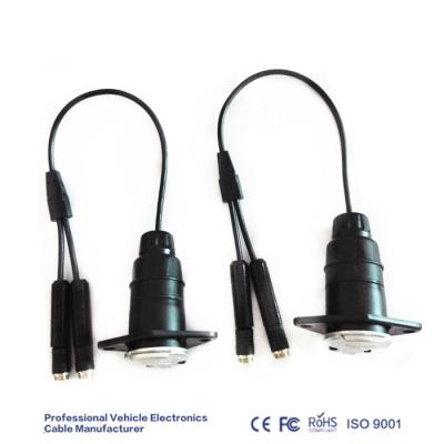 China 26AWG Coiled Trailer Wire , ODM Spiral Electrical Wire 7 Pin for sale