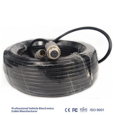 China Black IP67 Waterproof Cable For Cctv Security Camera Heat Resistant for sale