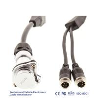 China GX12 IP67 Male To Male Extension Cable For Heavy Duty Vehicles Camera for sale