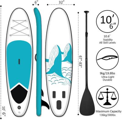 China Double Wall Pvc Inflatable Fishing Paddle Board Wear Resistance for sale