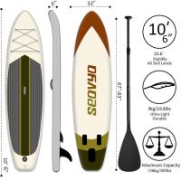 China Soft Top Inflatable Sup Board Stand Up Paddle Board For 1-2 People for sale