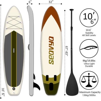 China Soft Top Inflatable Sup Board Stand Up Paddle Board For 1-2 People for sale