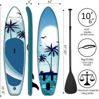 China 10'6''x32''x6'' Inflatable Paddleboard Colorful Stand Up Surfboard for sale