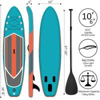 China Customized Logo Standup Paddle Board Blow Up Surfboard Blue Color for sale