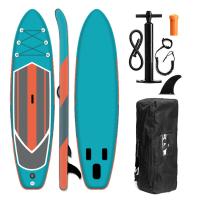 China Customized Logo Standup Paddle Board Blow Up Surfboard Blue Color for sale