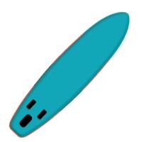 China Customized Logo Standup Paddle Board Blow Up Surfboard Blue Color for sale