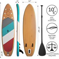 China 3 Piece Length Adjustable Floating Inflatable Paddle Board Stand Up Surfboard for sale