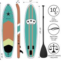 China EVA Inflatable Sup Board Paddle ISUP With Sup Leash for sale