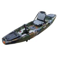 China Huarui 9.8ft Sit On Top One Person Plastic Fishing Pedal Kayak for sale