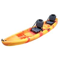 China LLDPE Sit On Top Plastic Kayak 600 Lb Capacity Double Seat 2 Person Tandem Fishing for sale