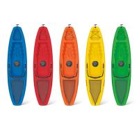 China 275 Lbs One Person Sit On Top Canoe LLDPE Plastic Single Seat Fishing Kayak for sale