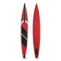 China 3.81m*0.55m Red Paddle Sup Board Racing Inflatable For Surfing for sale