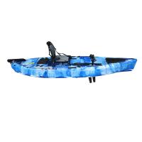 China single sit on top fishing kayak pedal drive LLDPE 3m pedal kayak with aluminum seat for sale