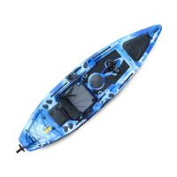 China single sit on top fishing kayak pedal drive LLDPE 3m pedal kayak with aluminum seat for sale