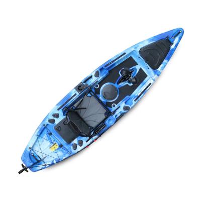 China single sit on top fishing kayak pedal drive LLDPE 3m pedal kayak with aluminum seat for sale