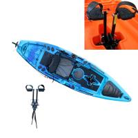 China single sit on top fishing kayak pedal drive LLDPE 3m pedal kayak with aluminum seat for sale