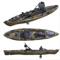 China Single Person Fishing Pedal Kayaks LLDPE HDPE 180kgs Sit On Top Kayak for sale