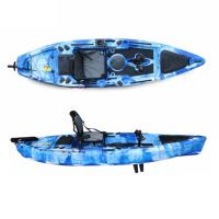 China Drive Fishing Pedal Kayak 550lbs HDPE Sea Touring Boat for sale