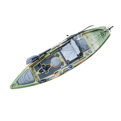 China Plastic Fishing Paddle Kayak Boat Single Person Sit On Top 3.38m*0.87m for sale