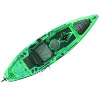 China Plastic Fishing Paddle Kayak Boat Single Person Sit On Top 3.38m*0.87m for sale