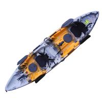 China Plastic Tandem Fishing Kayak 2 Person Sit On Top Canoe 8 Degree 4.5MM for sale