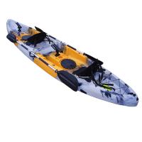 China Plastic Tandem Fishing Kayak 2 Person Sit On Top Canoe 8 Degree 4.5MM for sale