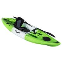 China 8 Degree Green One Seater Fishing Kayak With Pedals 2.95m*0.78m for sale