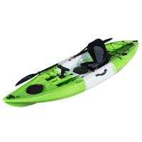 China 8 Degree Green One Seater Fishing Kayak With Pedals 2.95m*0.78m for sale