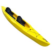 China 3 Person Small Boat Rigid Fishing Kayak 500 Lb Capacity Plastic Canoe 4.0m*0.82m for sale