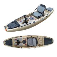 China 4.5mm Single Fishing Pedal Kayak Sit On Top Fishing Kayak With Pedals for sale