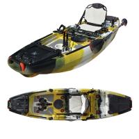 China 4.5mm Single Fishing Pedal Kayak Sit On Top Fishing Kayak With Pedals for sale