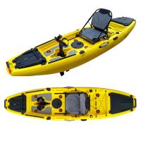 China HDPE Single Person Ocean Kayak Boat Sit On Top Recreational Fishing Kayak for sale