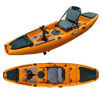 China Plastic 1 Man Fishing Kayak Lldpe Single Person Sit On Top 264 Lbs for sale