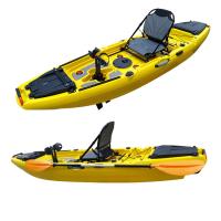 China 38.2kgs Fishing Foot Pedal Lightweight Sit On Top Kayaks Comfortable for sale