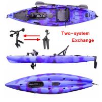 China Plastic Fishing Pedal Kayak Most Stable Kayak Single Person Sit On Top for sale