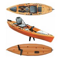 China 550lbs One Man Kayak Single Person Sit On Top Fishing Kayak With Foot Pedal Drive for sale