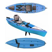 China 550lbs One Man Kayak Single Person Sit On Top Fishing Kayak With Foot Pedal Drive for sale