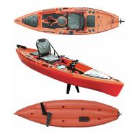 China 550lbs One Man Kayak Single Person Sit On Top Fishing Kayak With Foot Pedal Drive for sale