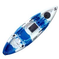China Double Fishing Kayak Canoe Sit On Top Plastic With Paddle 2.7m*0.84m for sale