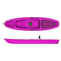 China 2.66m*0.66m Orange Fishing Kayak Single Person Pedal 125kg for sale