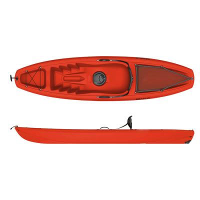 China 2.66m*0.66m Orange Fishing Kayak Single Person Pedal 125kg for sale