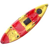 China 12 Ft Youth Sit On Top Kayak Fishing Single Person Wrapped By Three Layers for sale