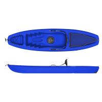 China Blue Youth 1 Person Fishing Kayak Plastic Fishing 275 Lbs for sale