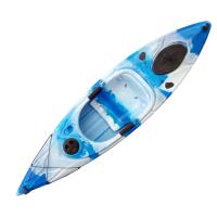 China 4.5MM Plastic Sea Kayak Canoe Single Person 8 Ft Sit In Fishing Kayak 4.5MM for sale