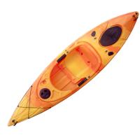 China 4.5MM Plastic Sea Kayak Canoe Single Person 8 Ft Sit In Fishing Kayak 4.5MM for sale