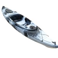 China Recreational Black And Red Sit In Fishing Kayak One Person Plastic 331 Lbs for sale