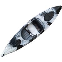 China Recreational Black And Red Sit In Fishing Kayak One Person Plastic 331 Lbs for sale