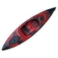 China Recreational Black And Red Sit In Fishing Kayak One Person Plastic 331 Lbs for sale