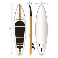 China Huarui PVC Sup Inflatable Board Paddleboard Touring Sup Board for sale